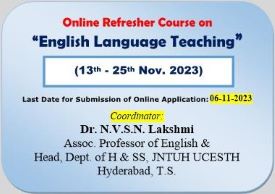 JNTUH - UGC-HUMAN RESOURCE DEVELOPMENT CENTRE (UGC-HRDC)