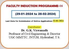 JNTUH - UGC-HUMAN RESOURCE DEVELOPMENT CENTRE (UGC-HRDC)